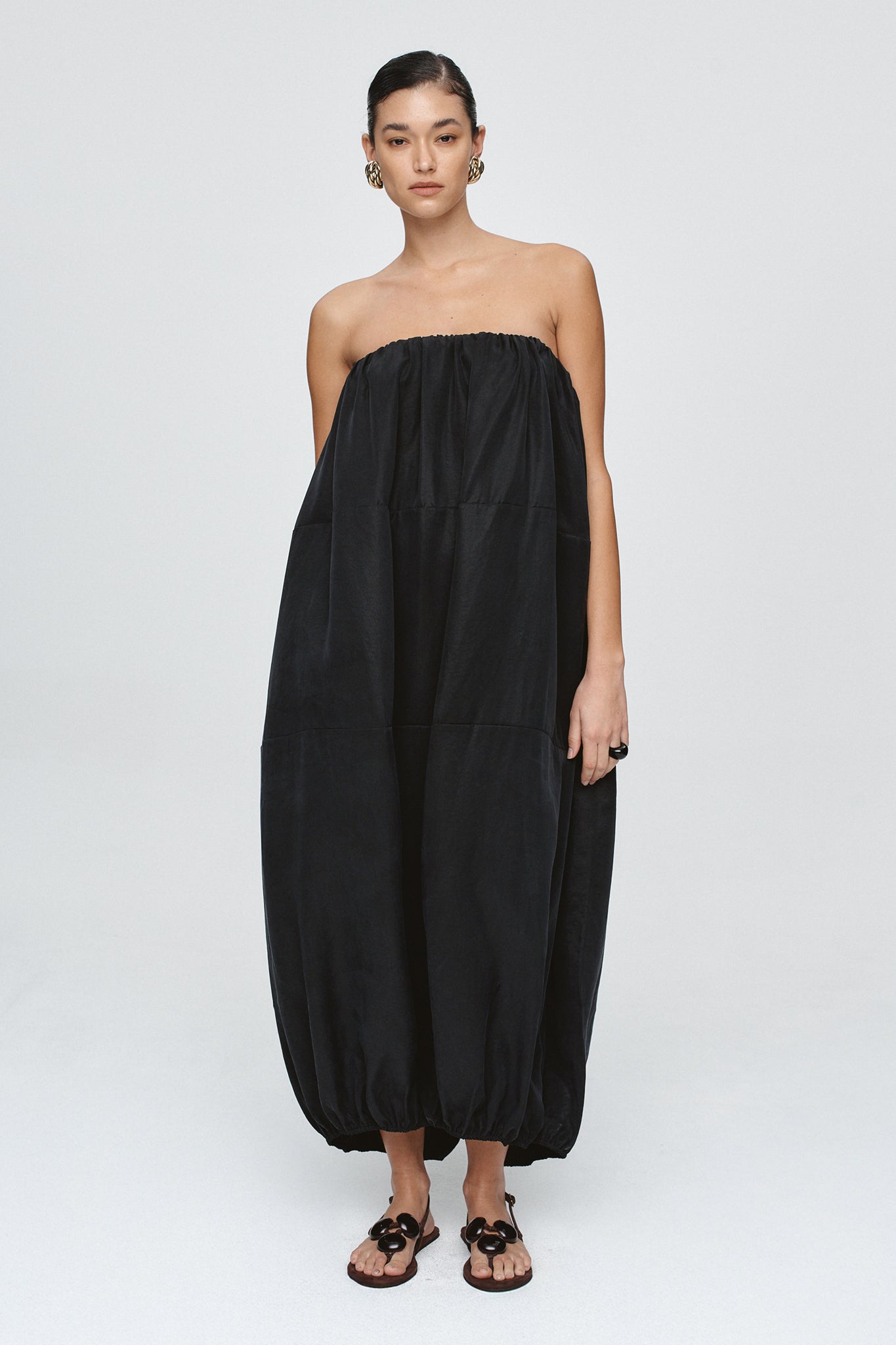 Marle Black Cocoon Terrance Dress – Dear Society