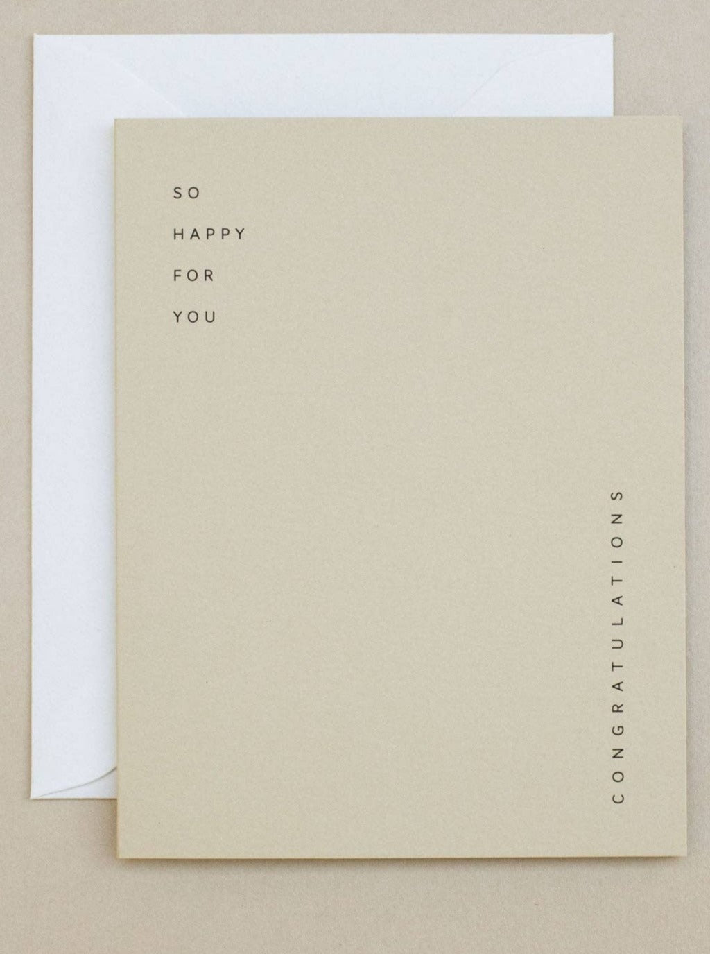 Jaymes Paper Congratulations Greeting Card - No. 02 – Dear Society
